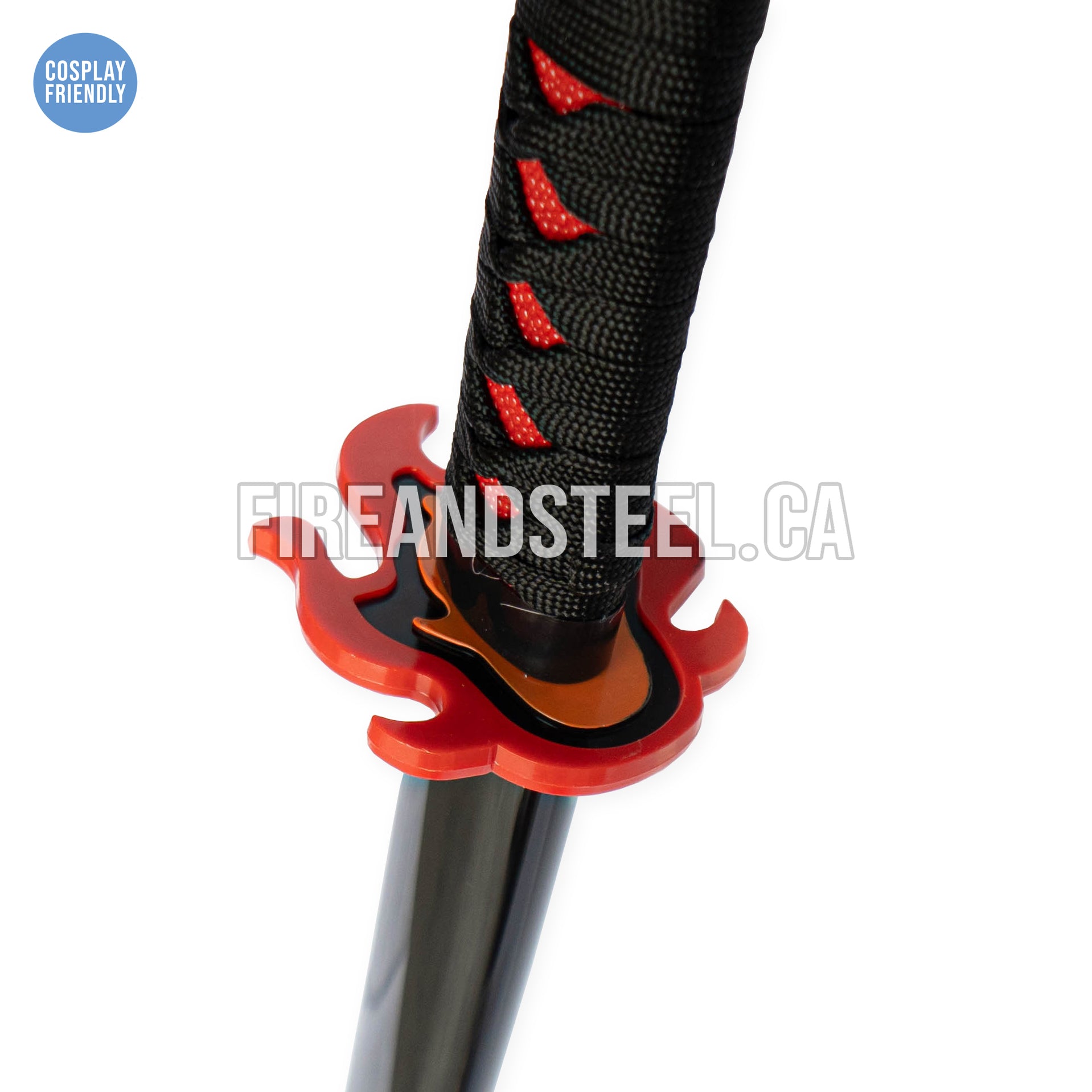 Tanjiro Sword - Tanjiro Kamado's Black Nichirin Katana 2.0 (Wood ...