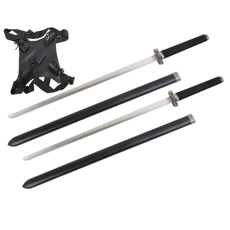 Fire and Steel - Double Ninjato Set with Backstrap