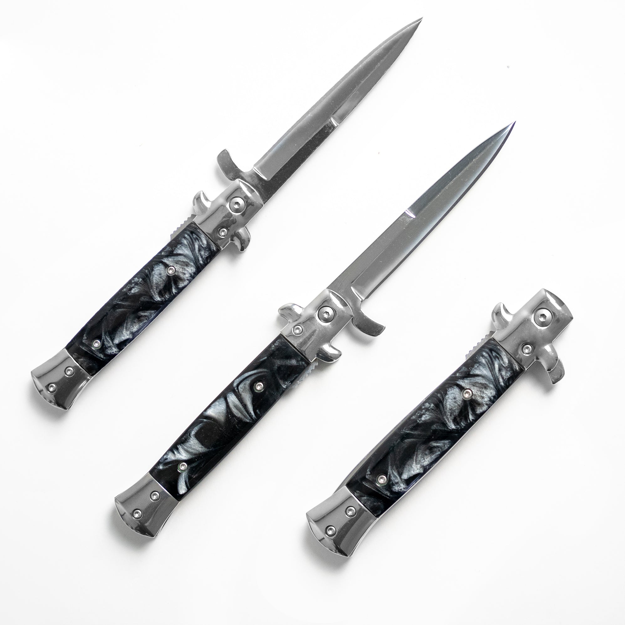 Italian Style Stiletto Folding Knife | Fire and Steel