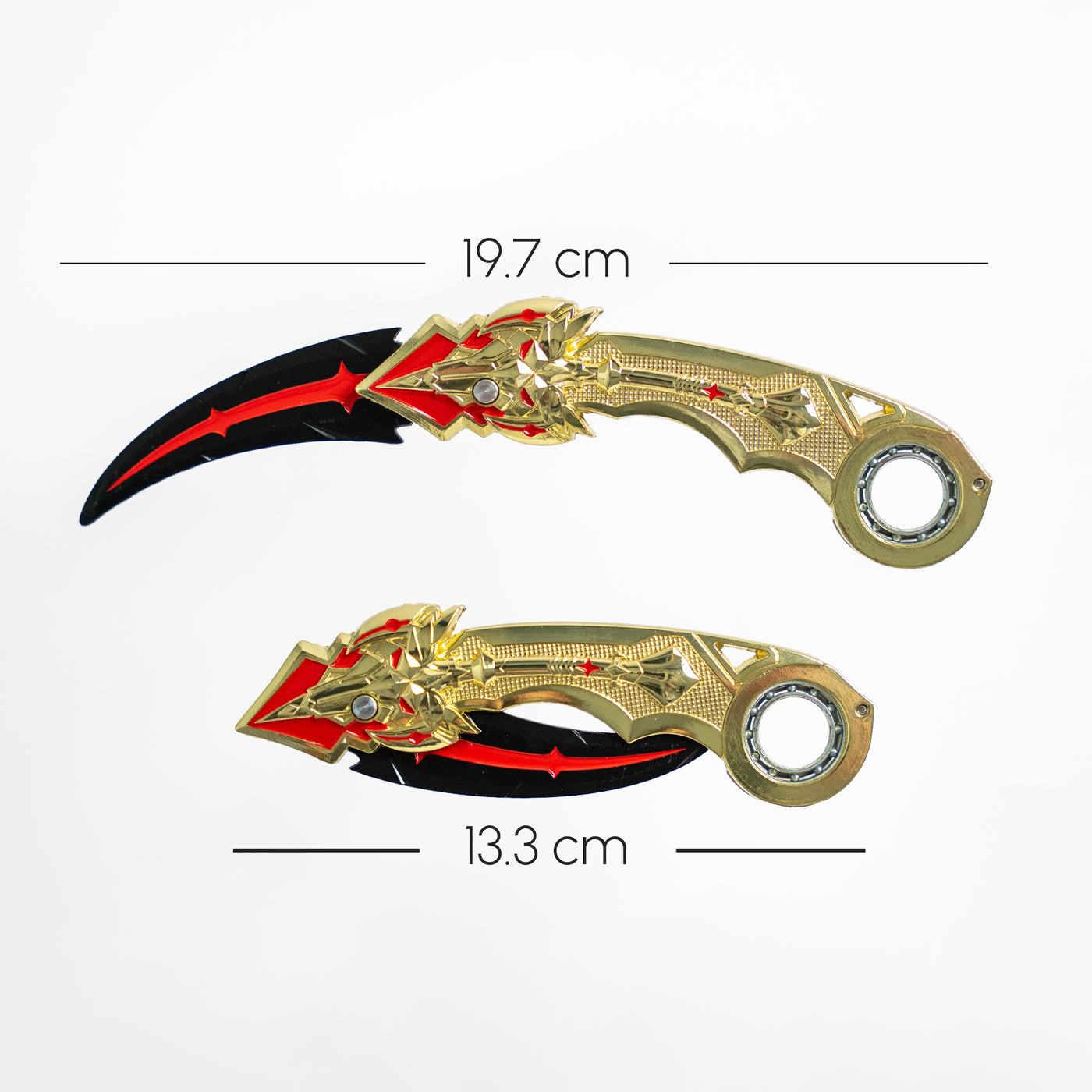 Karambit Fidget Spinner — Fire and Steel