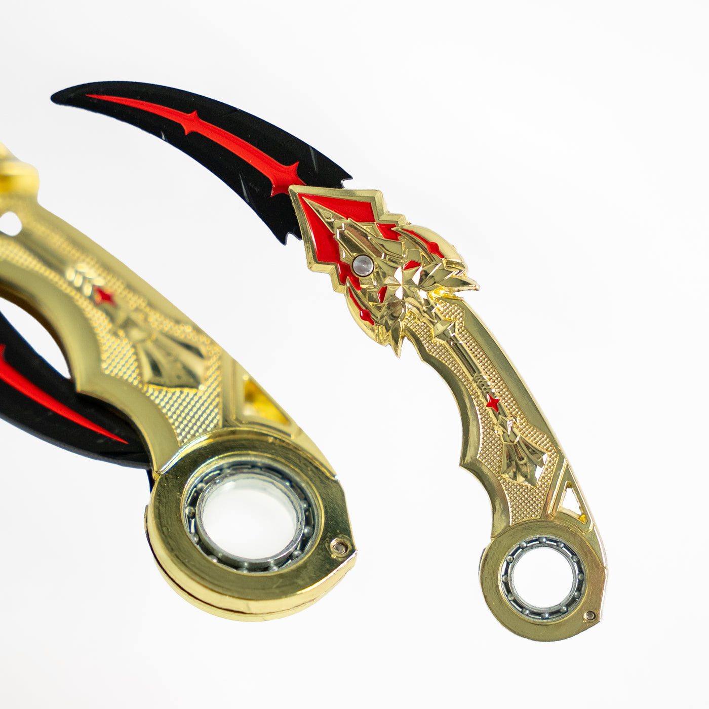 Karambit Fidget Spinner — Fire and Steel