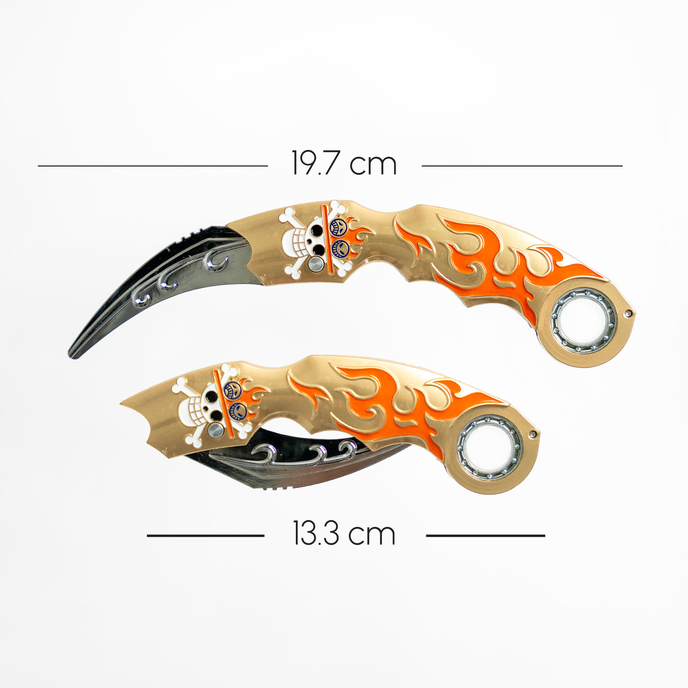 Karambit Fidget Spinner — Fire and Steel