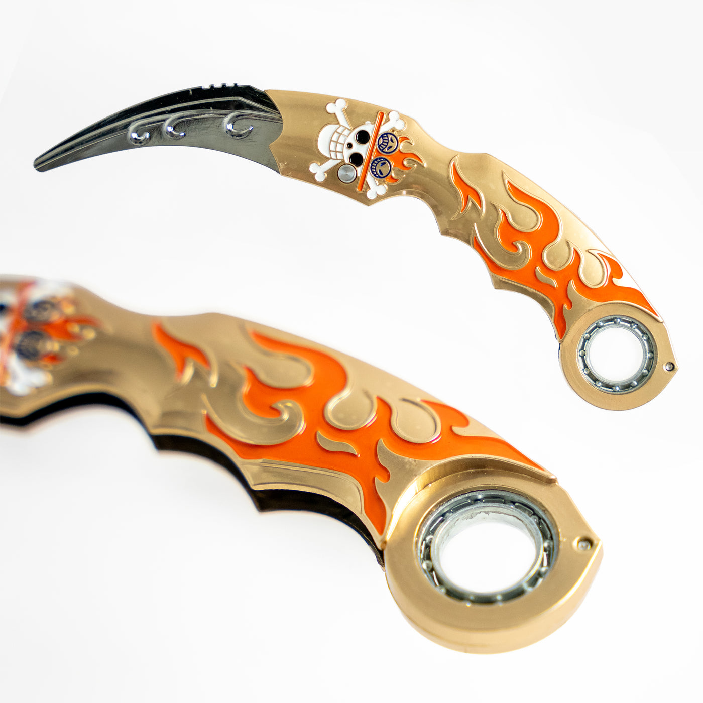 Karambit Fidget Spinner — Fire and Steel