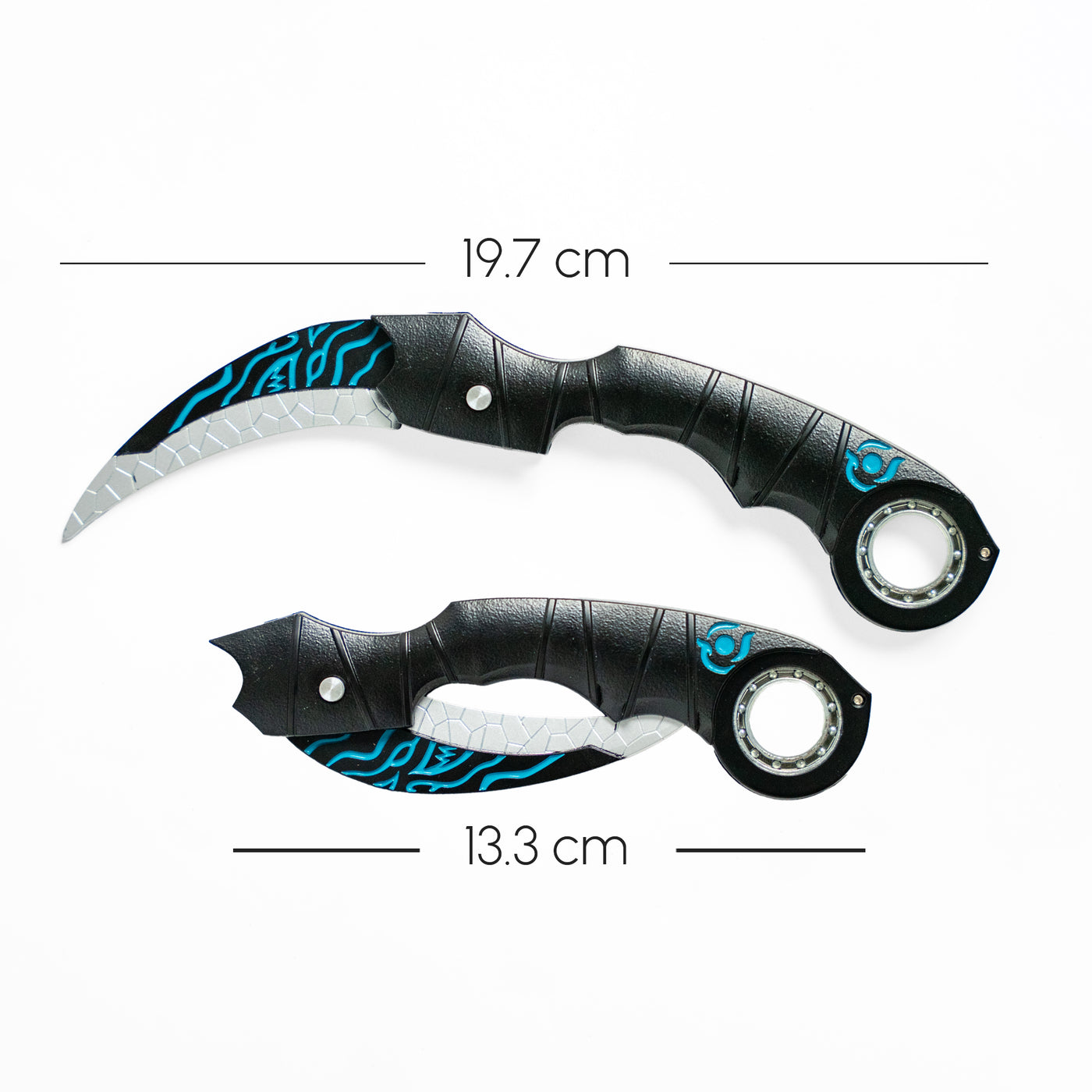 Karambit Fidget Spinner — Fire and Steel