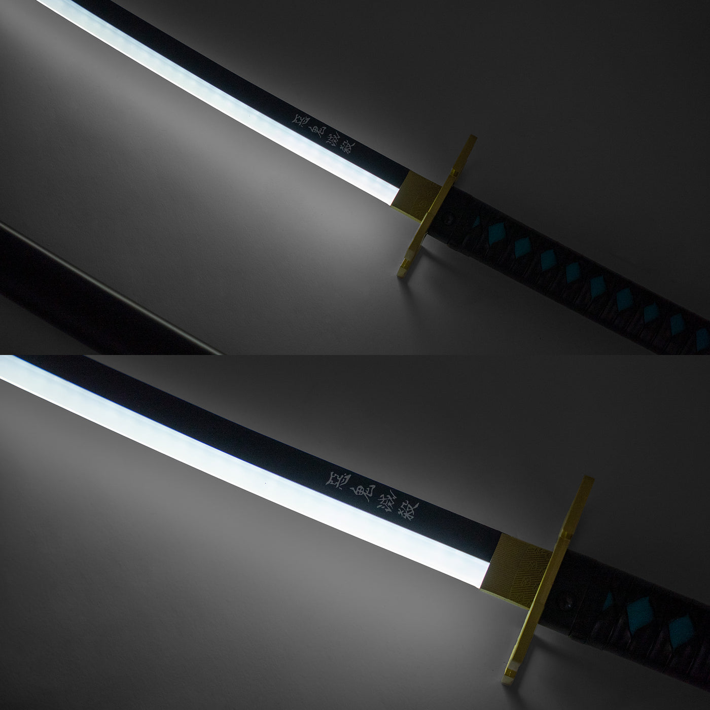 Muichiro Tokito's White Nichirin LED Katana — Fire and Steel