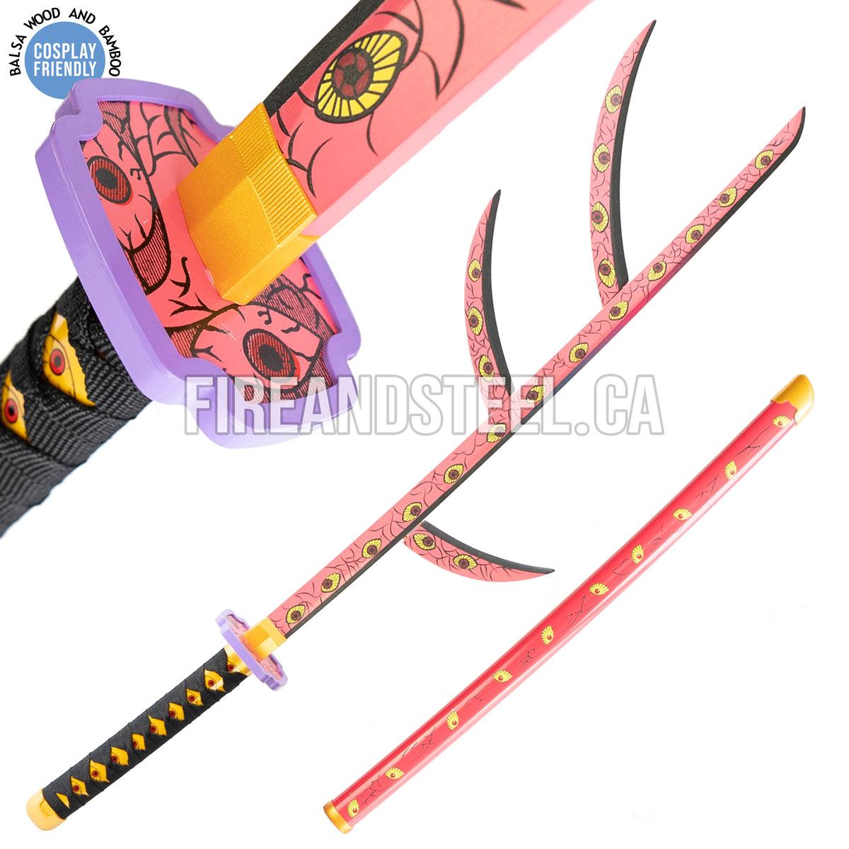Kokushibo Sword - Kyokokukamusari - Kokushibo's Flesh Katana (Wood ...