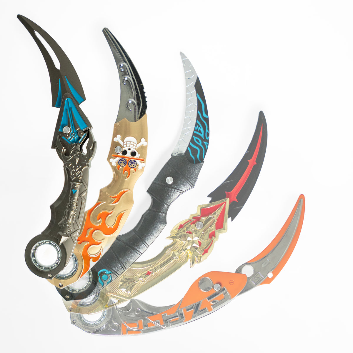 Karambit Fidget Spinner — Fire and Steel