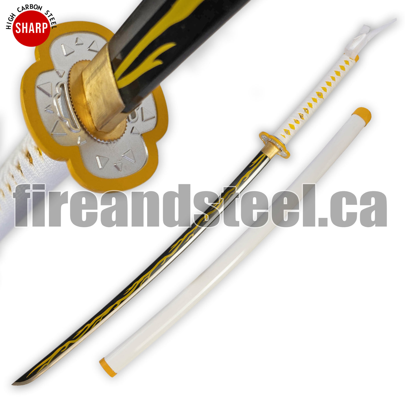Zenitsu Sword - Zenitsu Agatsuma's Yellow Nichirin Katana (Battle Ready ...