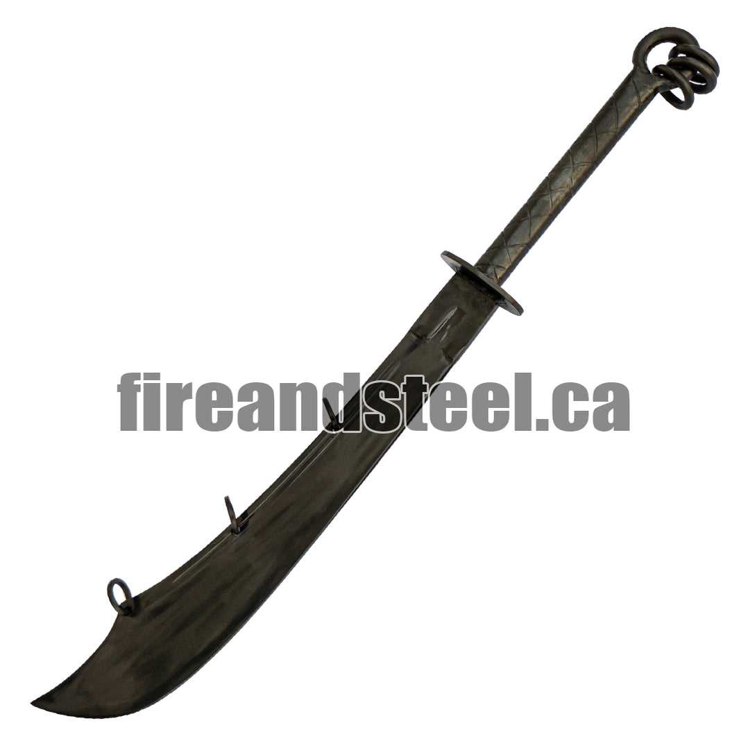 Fire and Steel – Six-Ring Dao | Decorative Semi-Sharp 1045 Carbon Steel ...