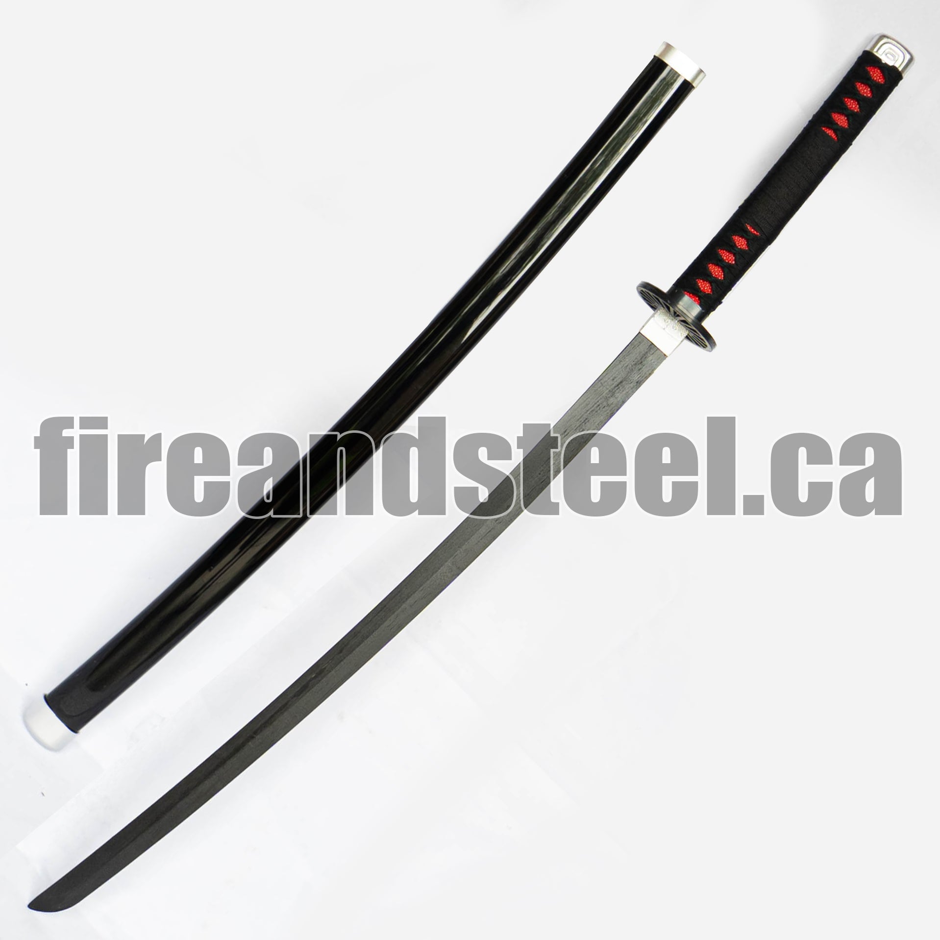 Tanjiro Sword - Tanjiro Kamado's Black Nichirin Katana (Wood - Cosplay ...