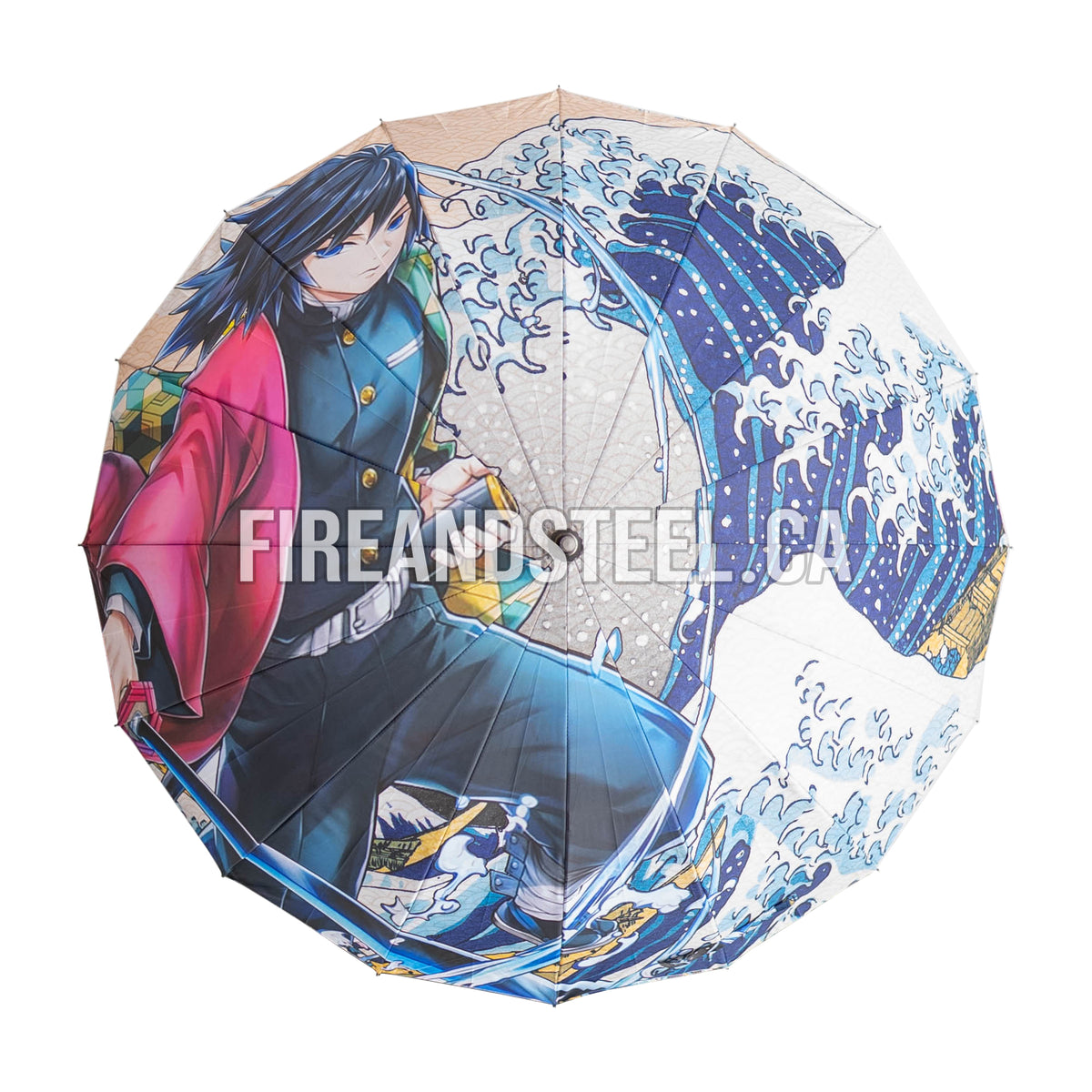 Parapluie Giyu Nichirin - Parapluie Nichirin Katana bleu de Giyu Tomioka