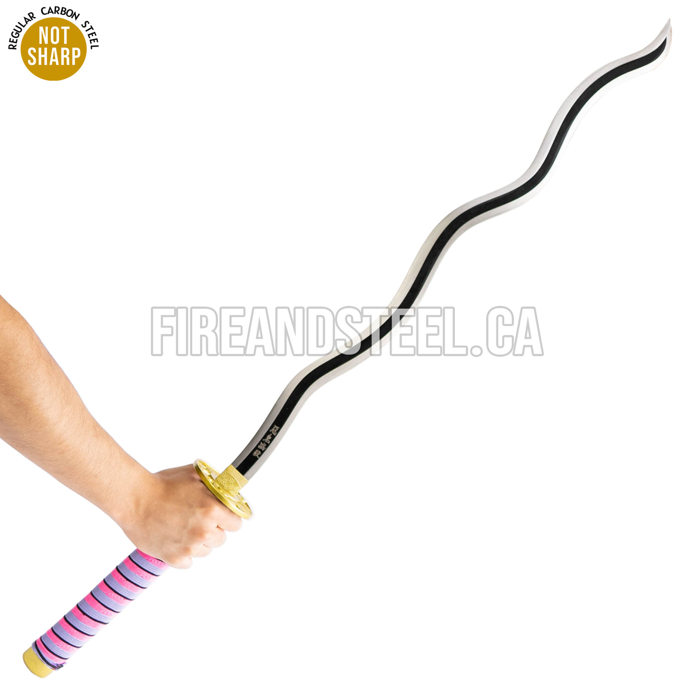 Obanai Sword - Obanai Iguro's Twisted Nichirin Katana — Fire and Steel