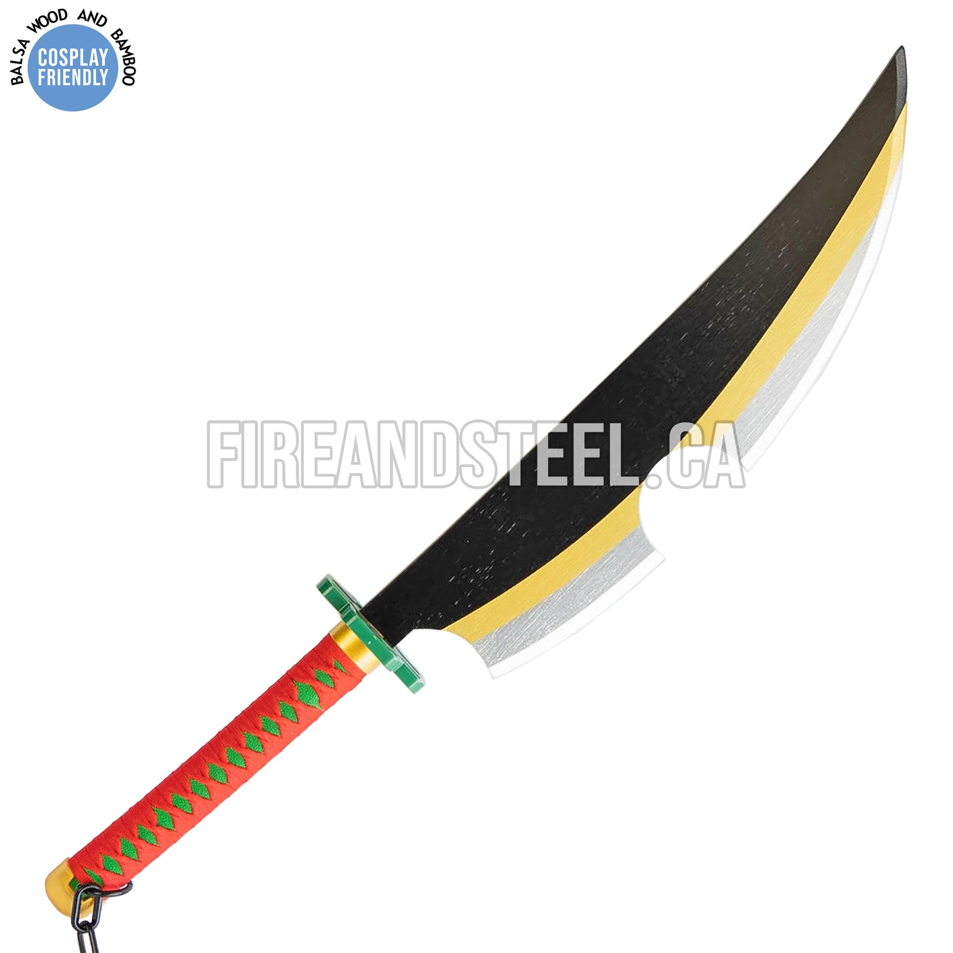 Tengen Sword - Tengen Uzui's Dual Nichirin Swords (Wood - Cosplay ...